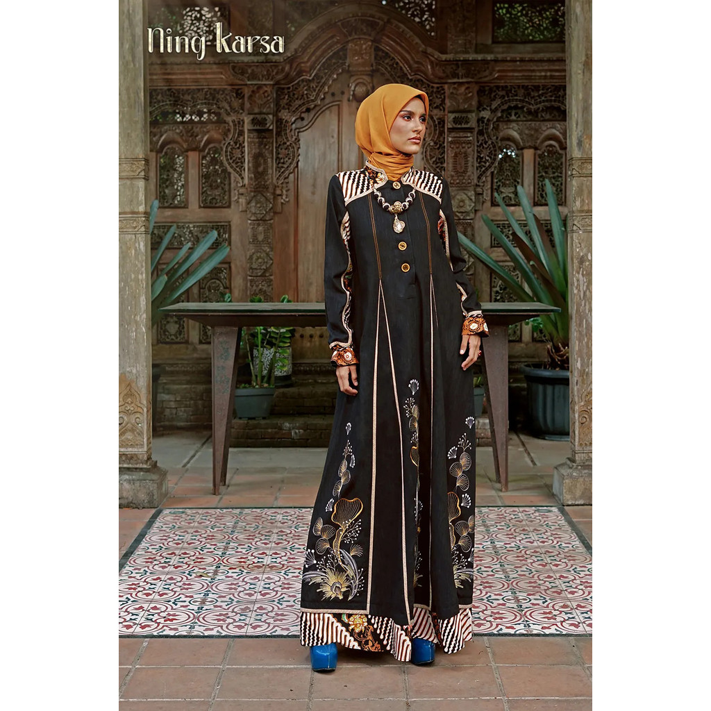 Jual TUNEECA HERITAGE Abaya Bandyaningrum - TH-0424001 | Abaya Batik ...