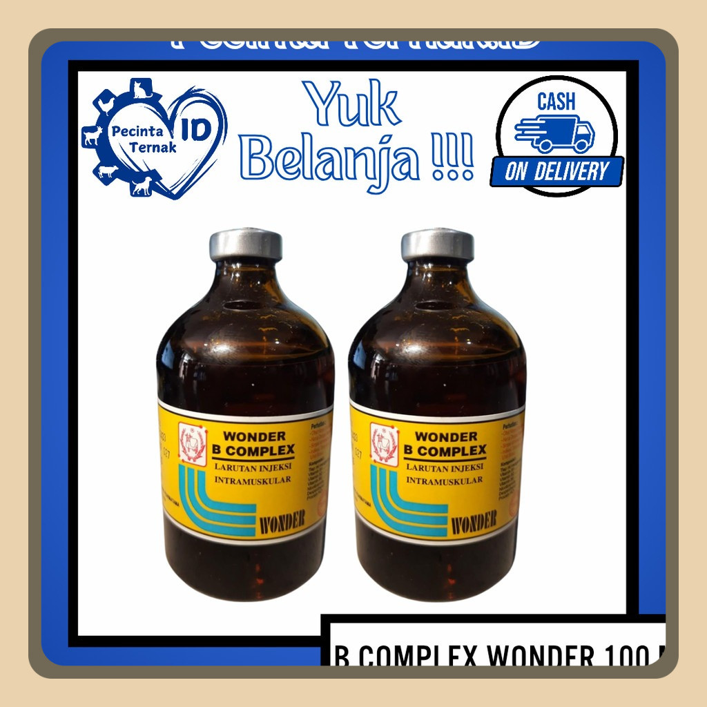 Jual B Complex Wonder 100 ml - Vitamin B Lengkap Untuk Ternak | Shopee ...