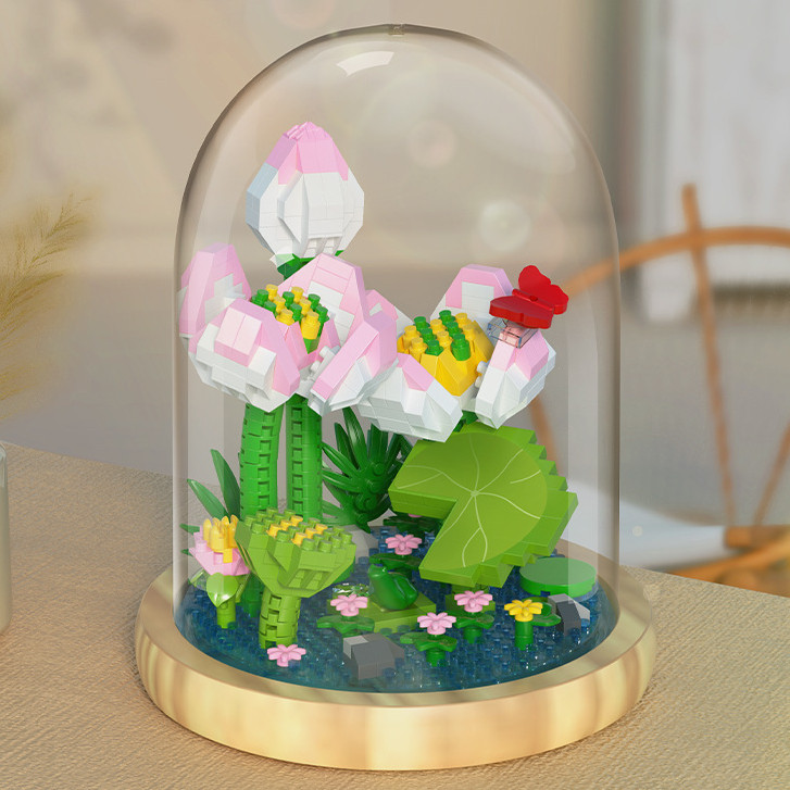 Jual Mainan Balok Susun Bunga Lotus Flower Dome LEGO 659 Bricks ...