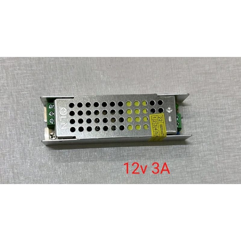 Jual Travo Slim Adaptor 12V 3A/Power Supply Travo CCTV Led Strip ...