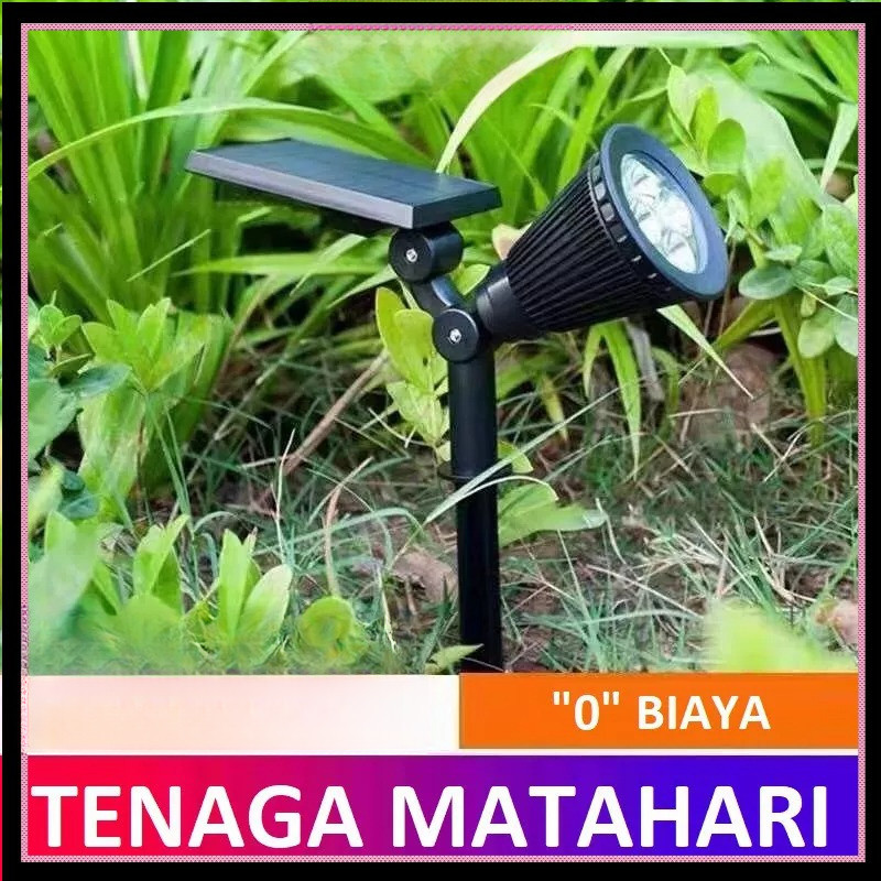Jual 【HARGA TERENDAH】COD Lampu Taman Tenaga Surya 7 LED/18 LED Warna ...