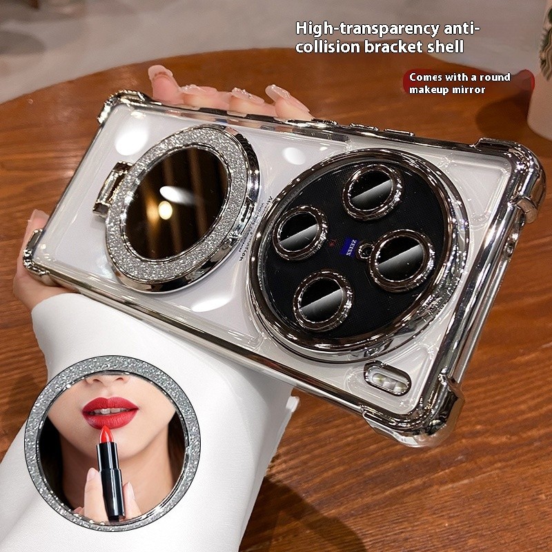 Jual Bracket Cermin Pelapisan Mewah Kasus Telepon Jelas Untuk VIVO X200 ...