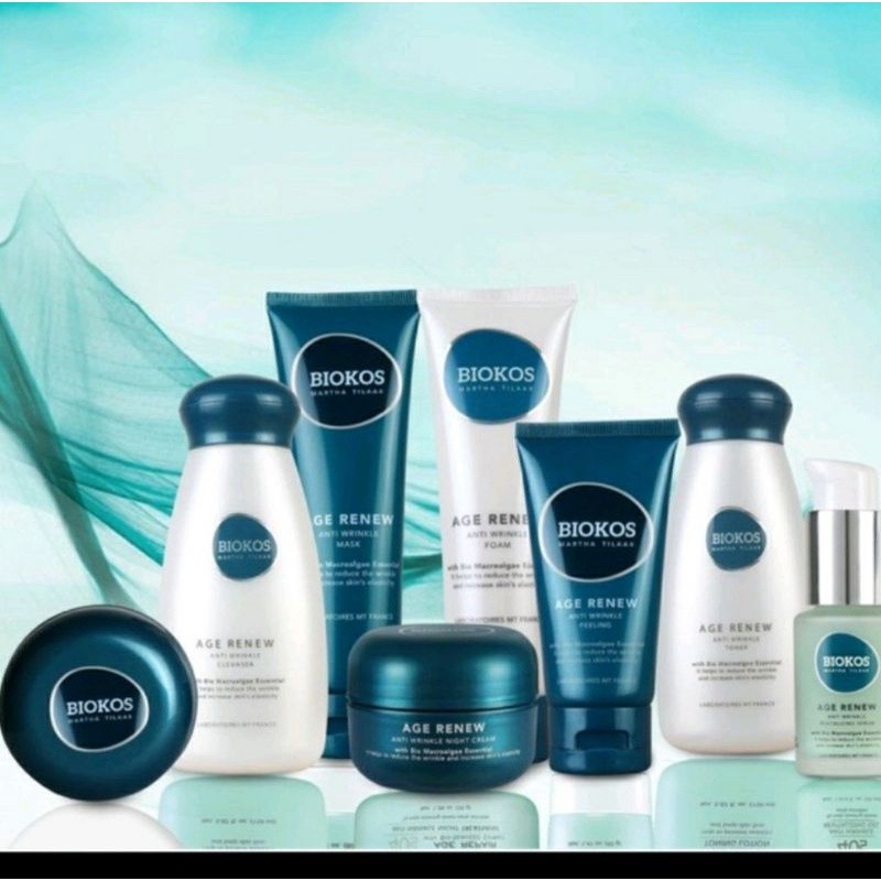 Jual BIOKOS AGE RENEW ANTI WRINGKLE Cleanser 150 ml | Toner 150 mL l ...
