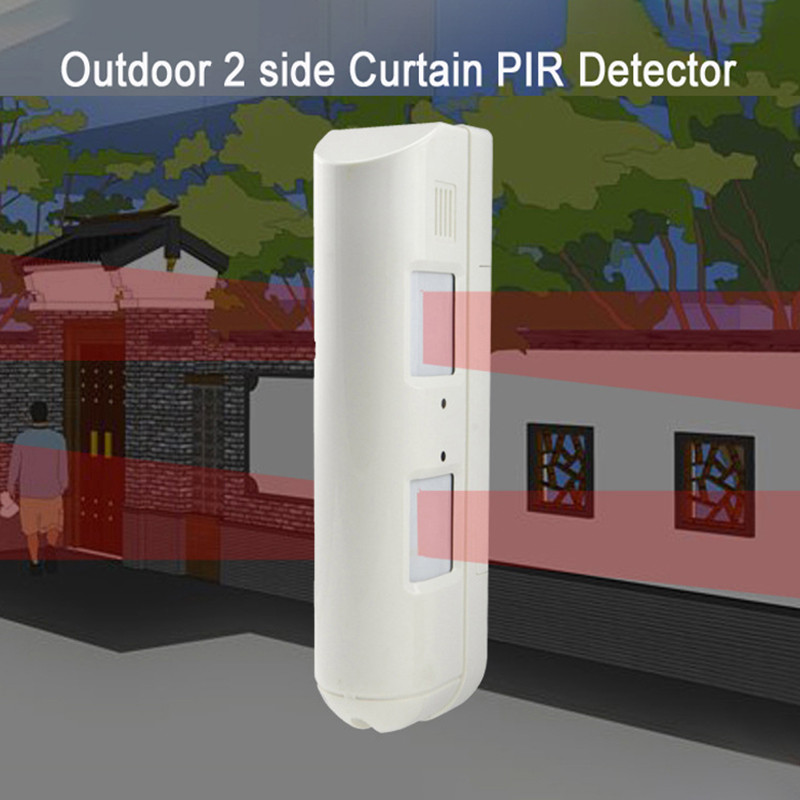 Jual Dual-Tech Motion Sensor - Outside Inside Wired PIR Curtain Sensor ...