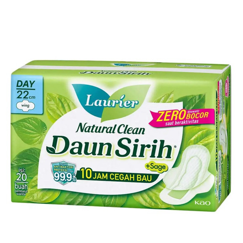 Jual Laurier Natural Clean Daun Sirih isi 20 pads | Shopee Indonesia