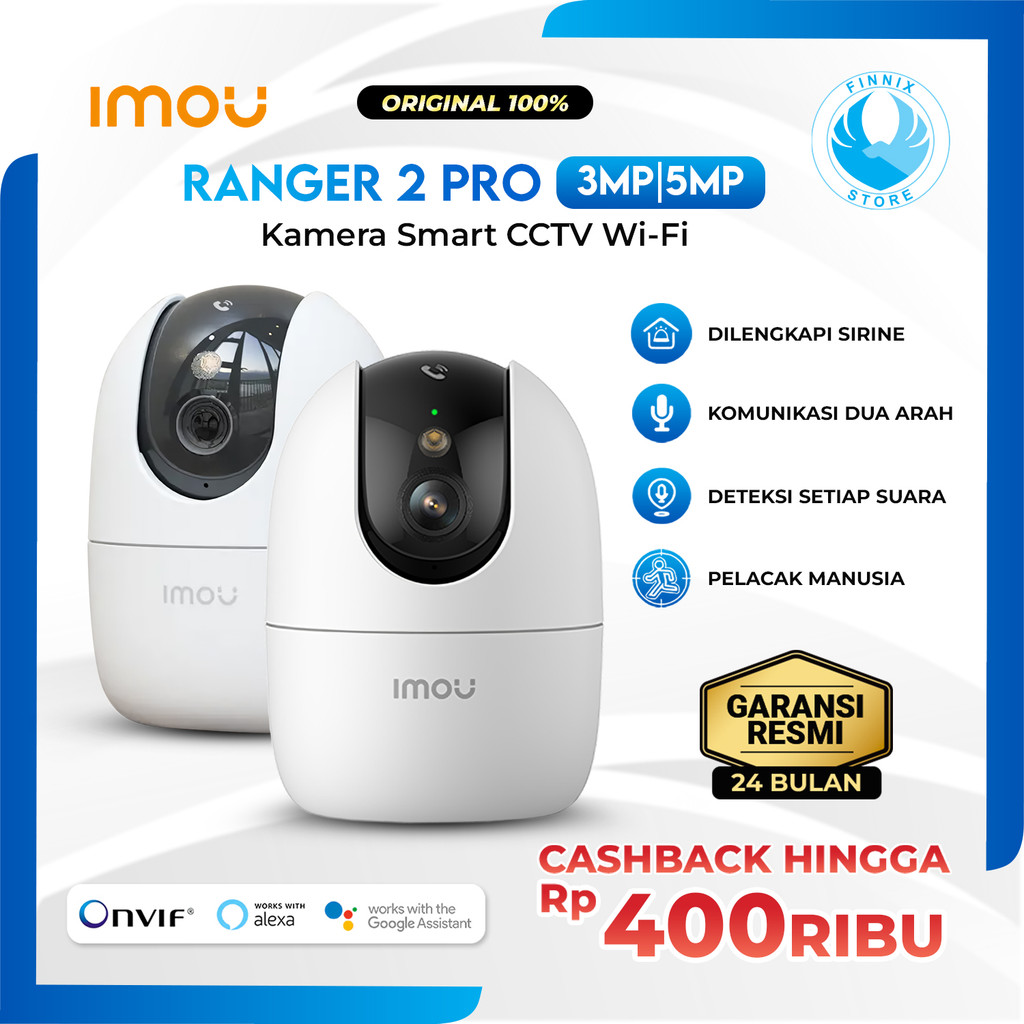 Jual IMOU Ranger 2 Pro 3MP / 5MP Kamera Smart CCTV Indoor Wi-Fi 6 Dual ...