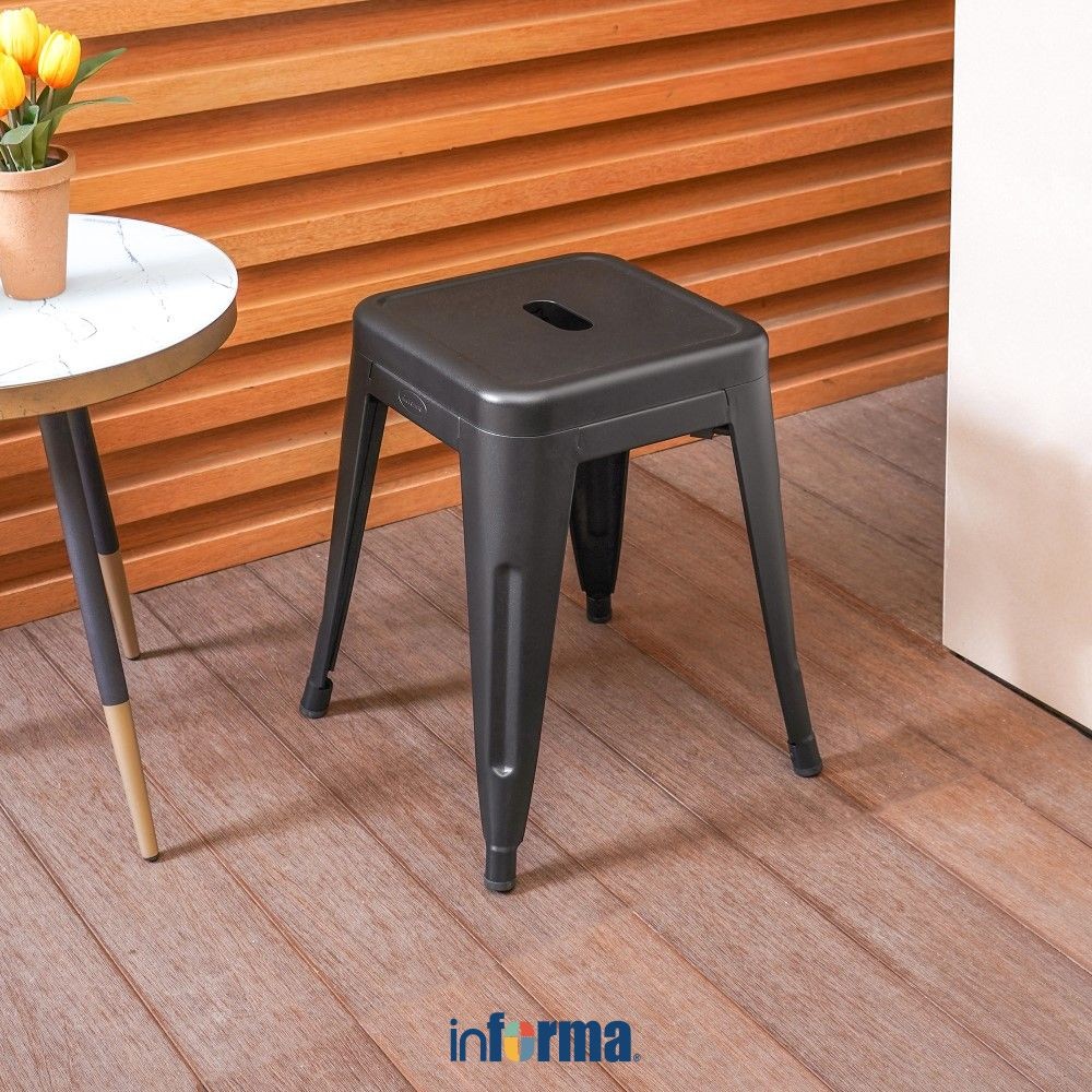 Jual Informa London Z Bangku Metal - Hitam Multipurpose Stool Bangku ...