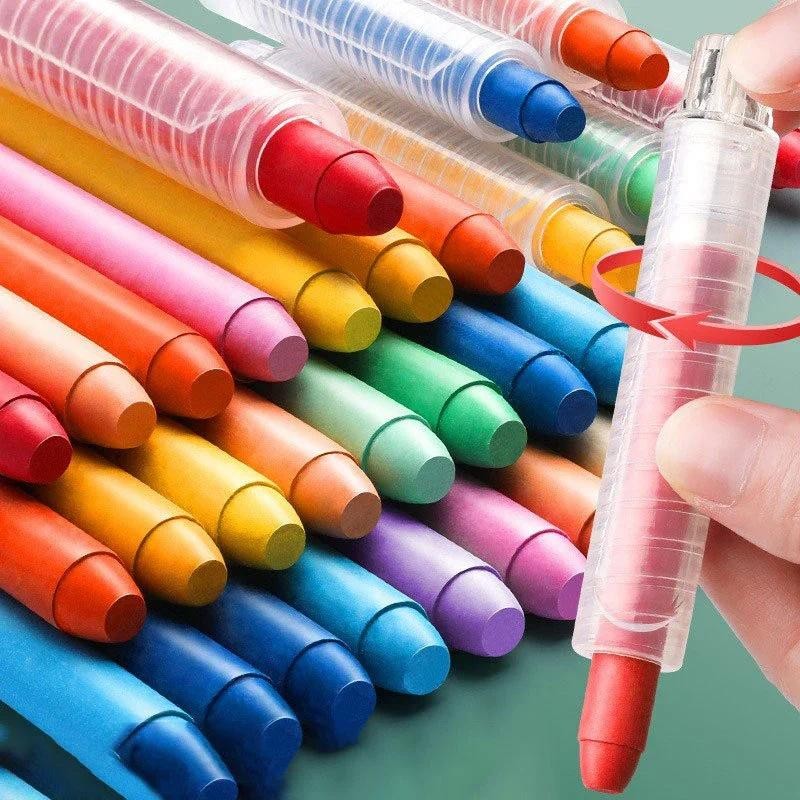 Jual 4/6/12pcs Non Dust Healthy Chalks Solid Water Chalk Blackboard ...