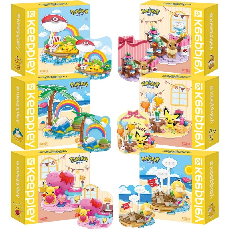 Jual Original Anime Pokemon Cartoon Assemble Building Blocks Model Toy ...