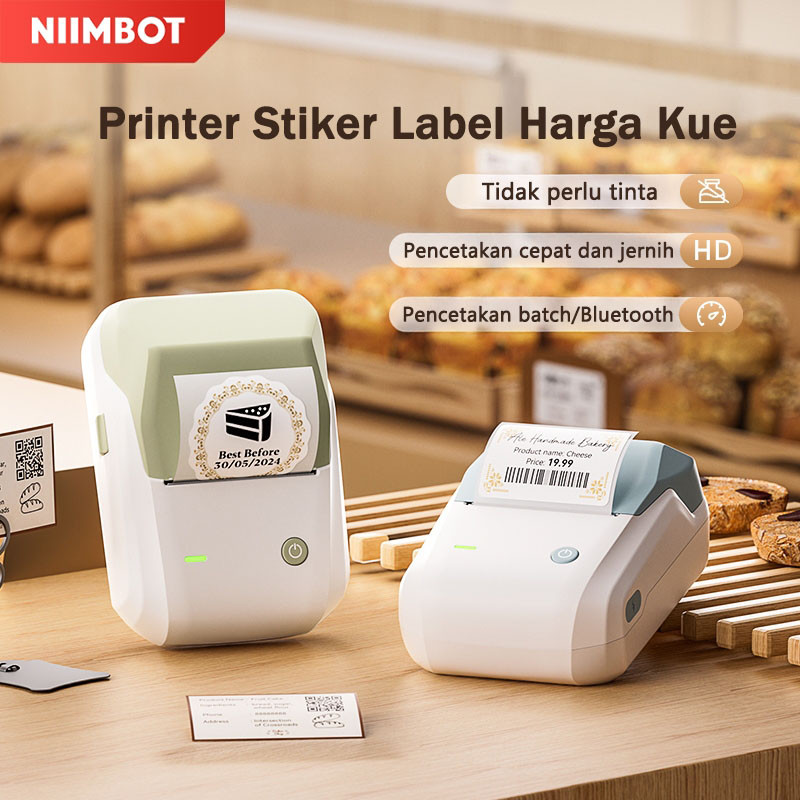 Jual NIIMBOT B1 Printer Label Harga Barcode, Printer Stiker Tanggal ...