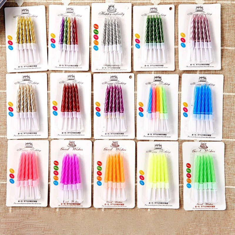 Jual Lilin Ulir Spiral Ulang Tahun Birthday Candle Wavy Curly | Shopee ...