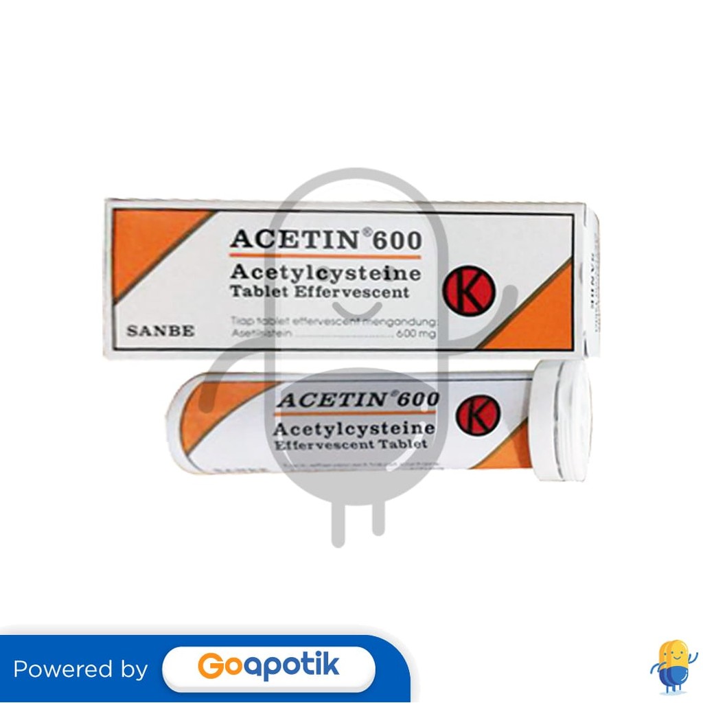 Jual Acetin 600 Mg Tube 10 Tablet Effervescent | Shopee Indonesia