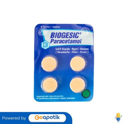 Jual Biogesic 500 Mg Strip 4 Tablet | Shopee Indonesia