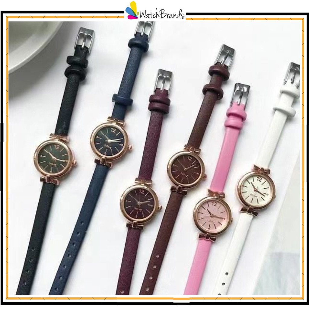 Jual WBS Jam Tangan Quartz Strap PU Analog Casual Gaya Retro Wanita ...