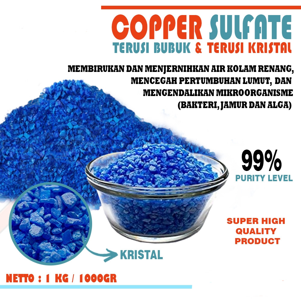 Jual Copper Sulfate / Terusi Crystal / Terusi Cristal / Copper Sulphate ...