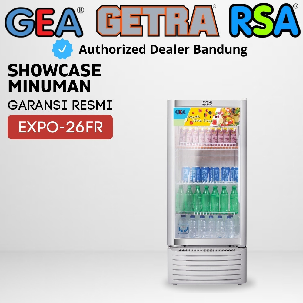 Jual Showcase Cooler GEA EXPO-26FC Kulkas Pendingin Minuman 3 Rak EXPO ...