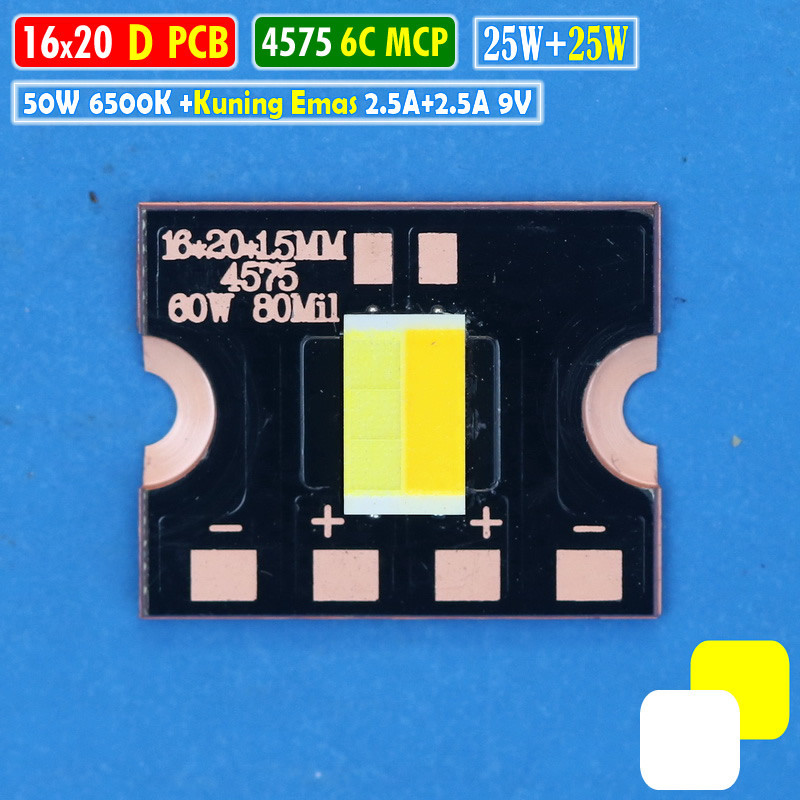 Jual MCP D 4575 16mm 50W 6C Dual Kuning Putih BiLed Projie UPS RTD AES ...