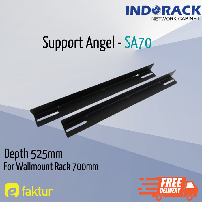 Jual INDORACK SUPPORT ANGLE TYPE SA70 Depth 525mm For Wallmount Rack ...