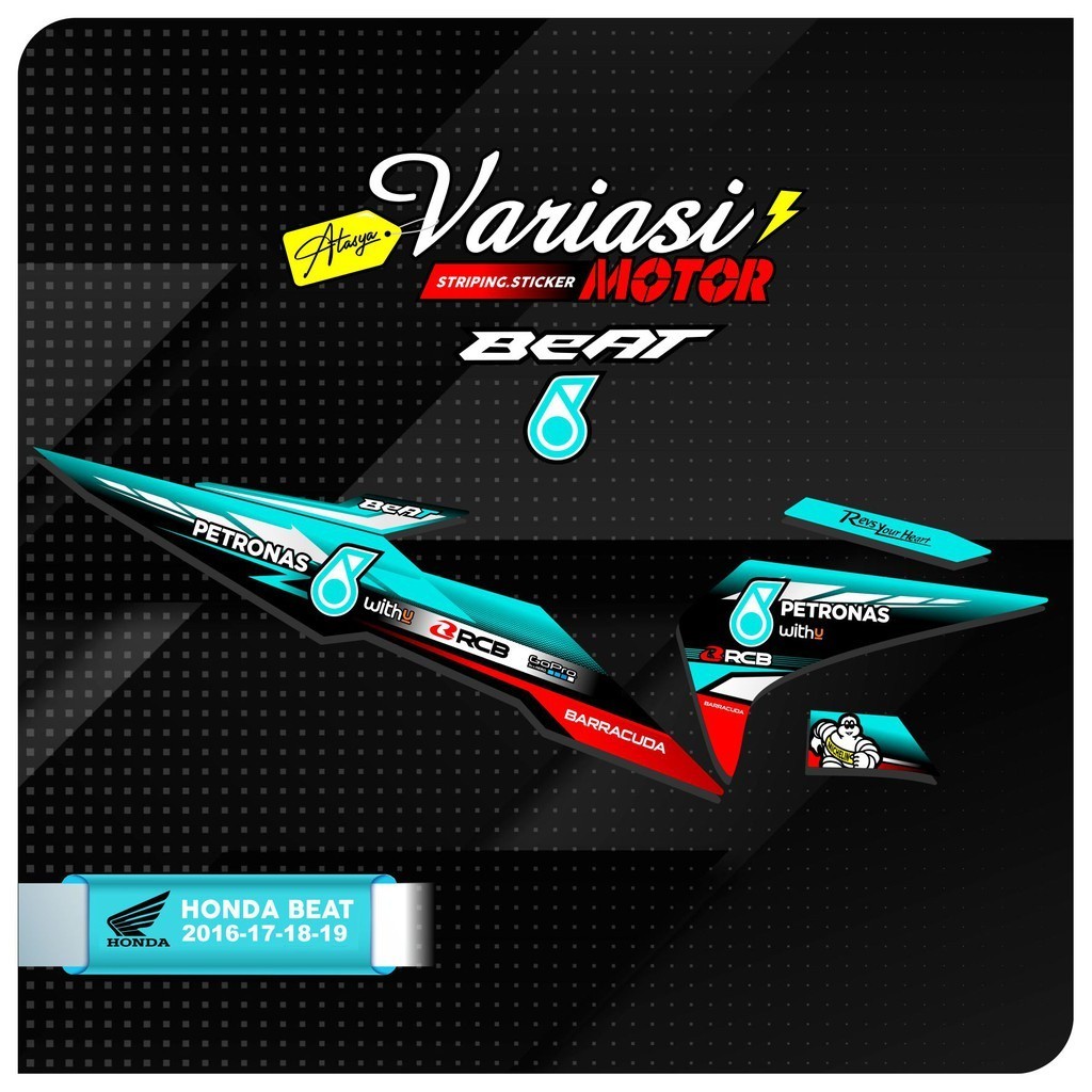 Jual ND STICKER STRIPING VARIASI STICKER LIS HONDA BEAT FI NEW ISS ESP ...