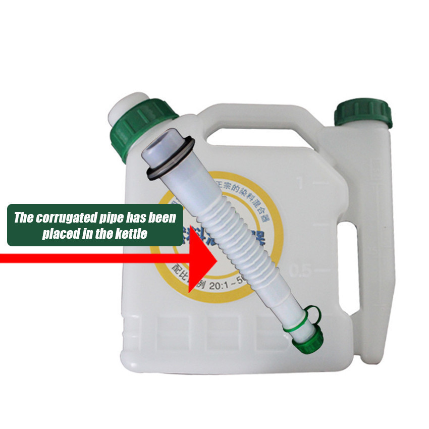 Jual 1 Liter Botol Takaran Oli Samping Motor Vespa Double Neck Bottle ...