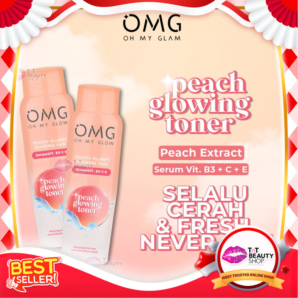 Jual OMG OH MY GLOW Peach Glowing Toner - 100 ml | Tnt Beauty Shop ...