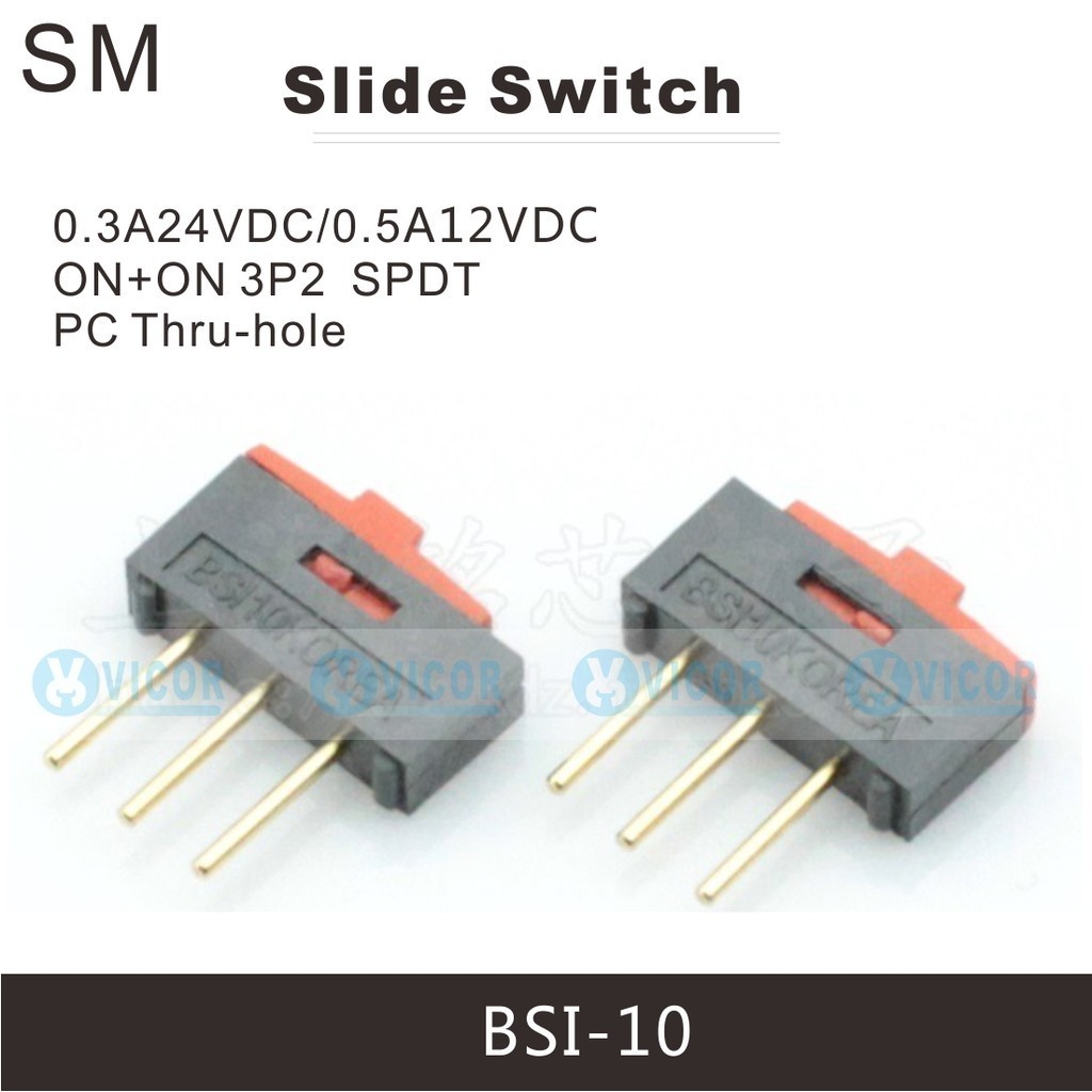 Jual BSI10KOREA BSI-10 BSI-10H SM Ultra-thin mini slide switch SPDT 3P2 ...