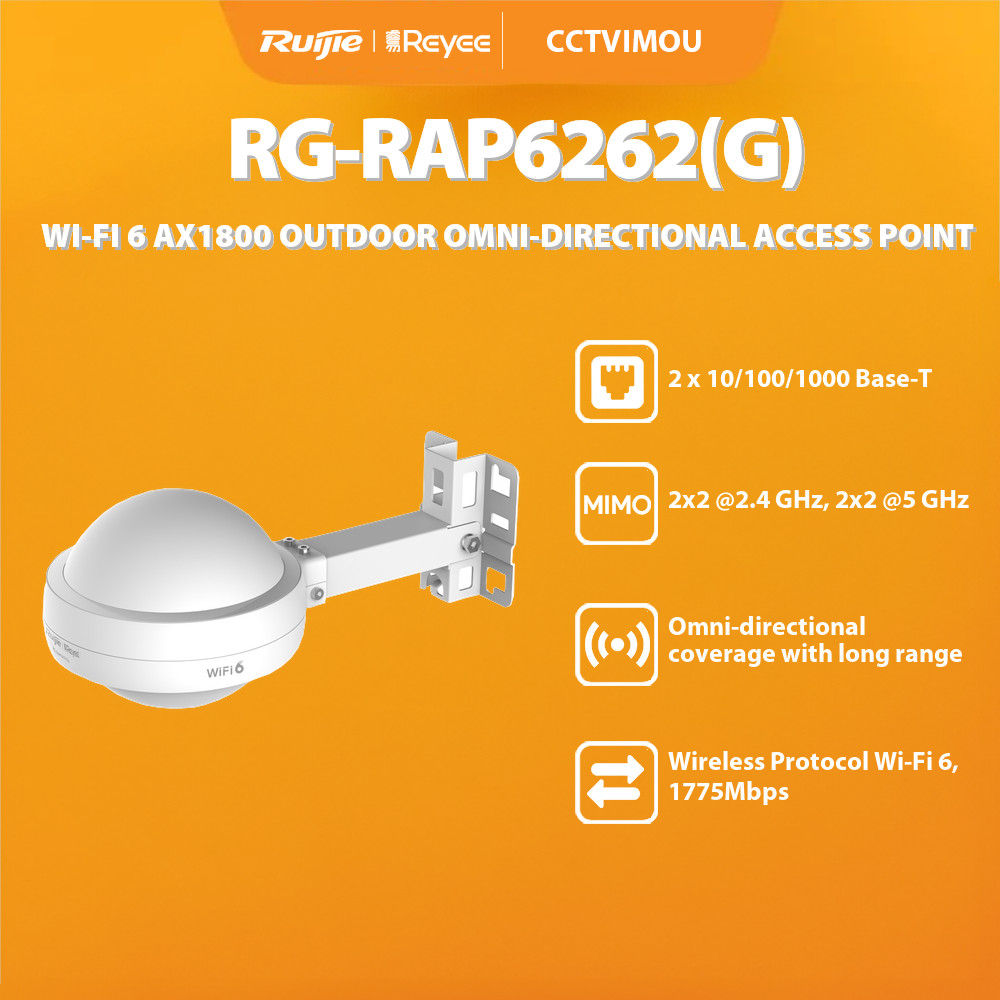 Jual RUIJIE REYEE RG-RAP6262(G) WI-FI 6 AX1800 OUTDOOR OMNI-DIRECTIONAL ...