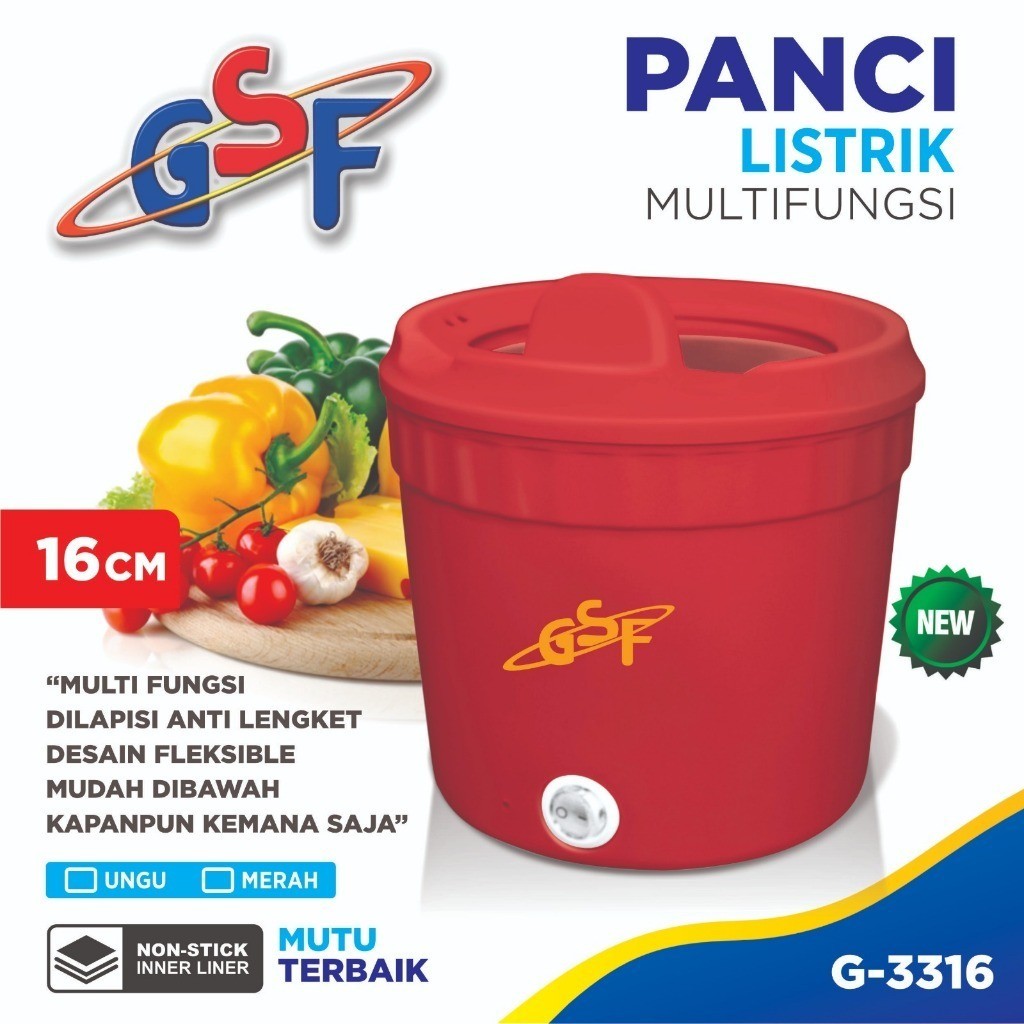 Jual PANCI GSF 3316 | Panci Listrik Multifungsi 450Watt GSF 3316 ...