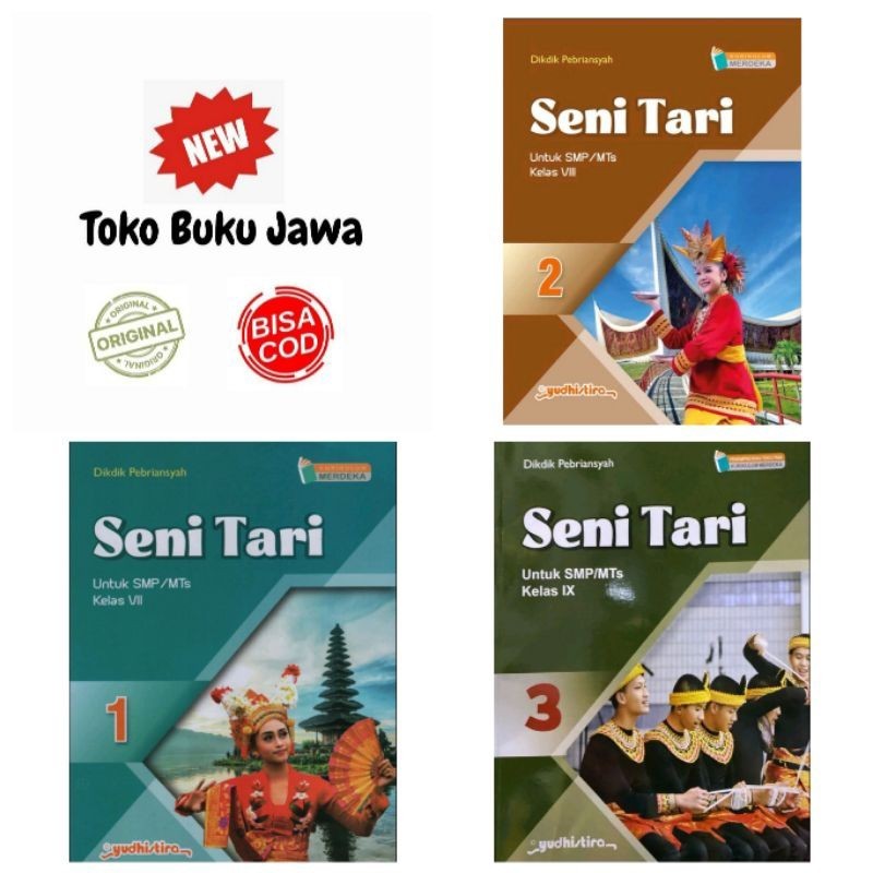 Jual ORIGINAL Buku SMP Seni Tari Kelas 7 8 9 VII VIII IX Yudhistira Kurikulum Merdeka | Shopee ...