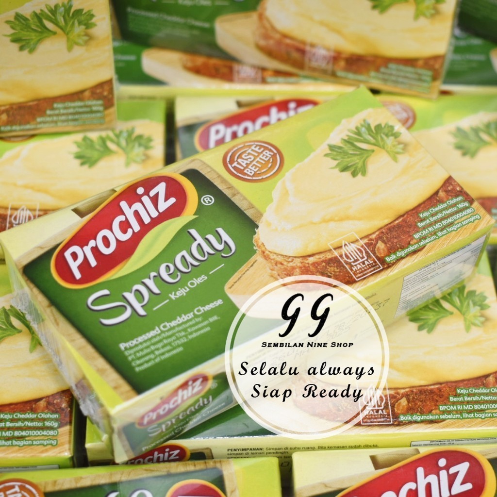 Jual PROCHIZ SPREADY 160 Gram Keju Oles Cheddar Cheese | Shopee Indonesia
