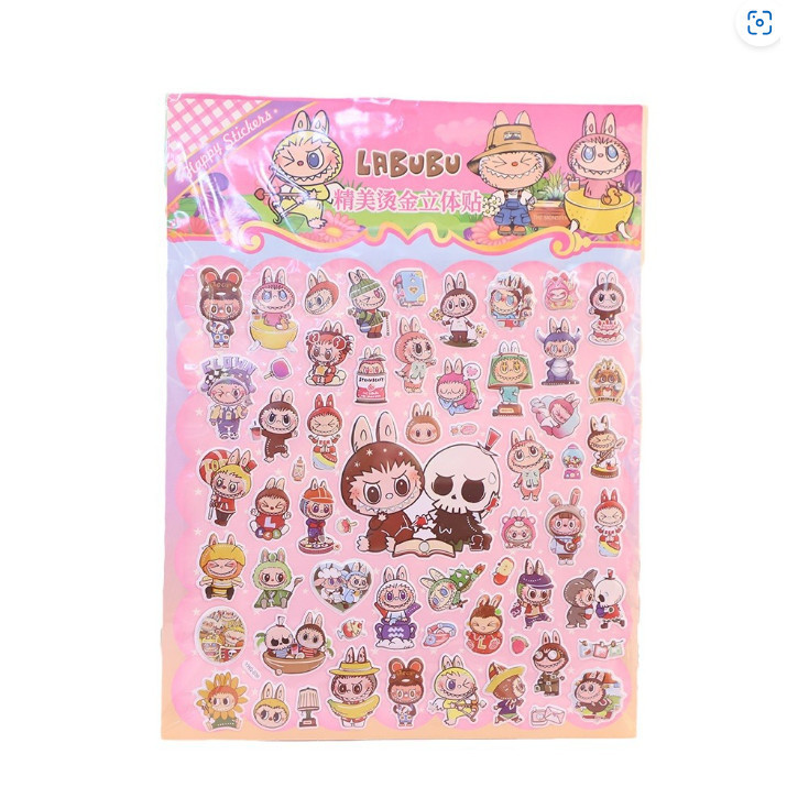 Jual J2 - Stiker 3D Labubu Popmart besar Happy Stickers | Shopee Indonesia