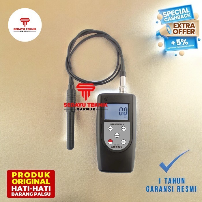 Jual Gauss Tesla Tester GS100D Magnet Meter Landtek GS-100D Magnetic ...