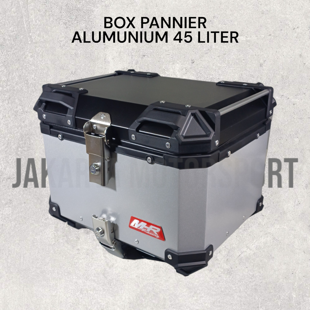 Jual MHR Racing Top Case Box Alumunium 45L Silver Quick Release Tail ...