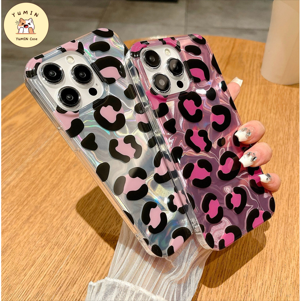 Jual Casing Ponsel Pasangan Macan Tutul Fashion Riak Kilau Kompatibel Untuk IPhone XR 15 11 13 ...