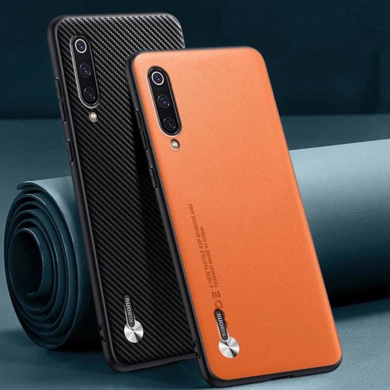 Jual For Xiaomi Mi 9 Lite 9 SE Mi9 Redmi 14C A3 A5 Note 14 Pro Plus case Carbon Fibre Leather ...