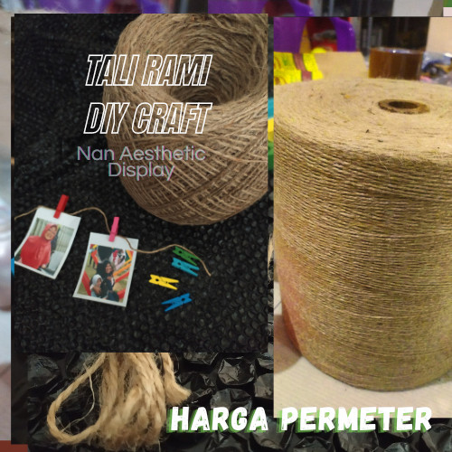 Jual Tali Goni rami craft harga per 1 meter untuk keperluan jepitan ...