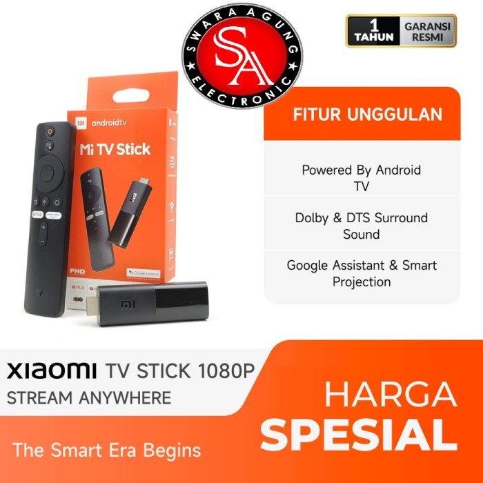 Jual Xiaomi MI Stick Android TV Smart Android Box (Garansi Resmi 1 ...