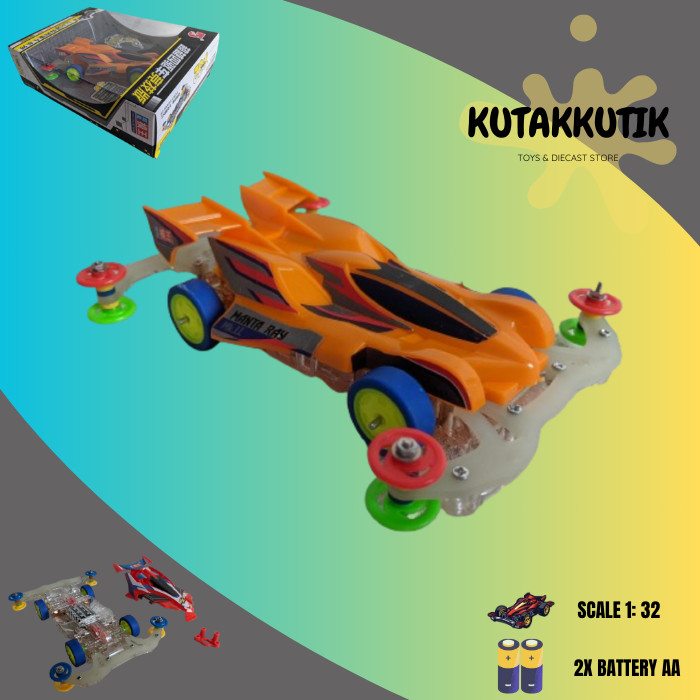 Jual Mainan Mobil Balap Anak Tamiya Super Mini 4WD Car Racer Magnum ...