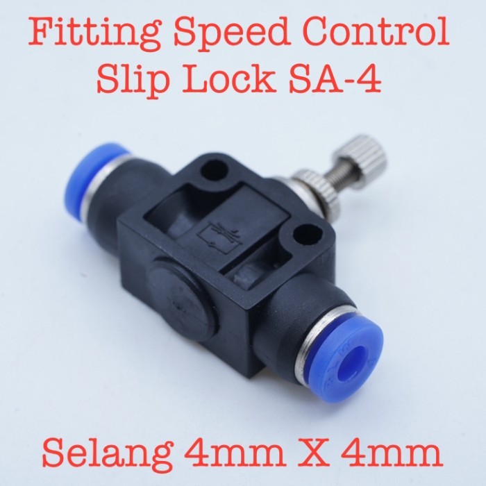 Jual SA-4 SA 4 Fitting Slip Lock Flow Speed Control Switch Selang 4mm ...