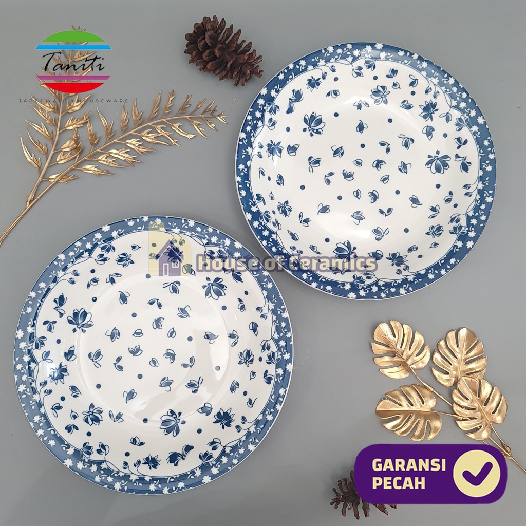 Jual TANITI Piring Keramik Makan JAMEELA Omega 9,25 Inch 23 Cm Piring ...