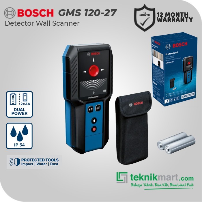 Jual Bosch Detector Wall Scanner / Alat Deteksi Serbaguna 3.7Volt GMS ...