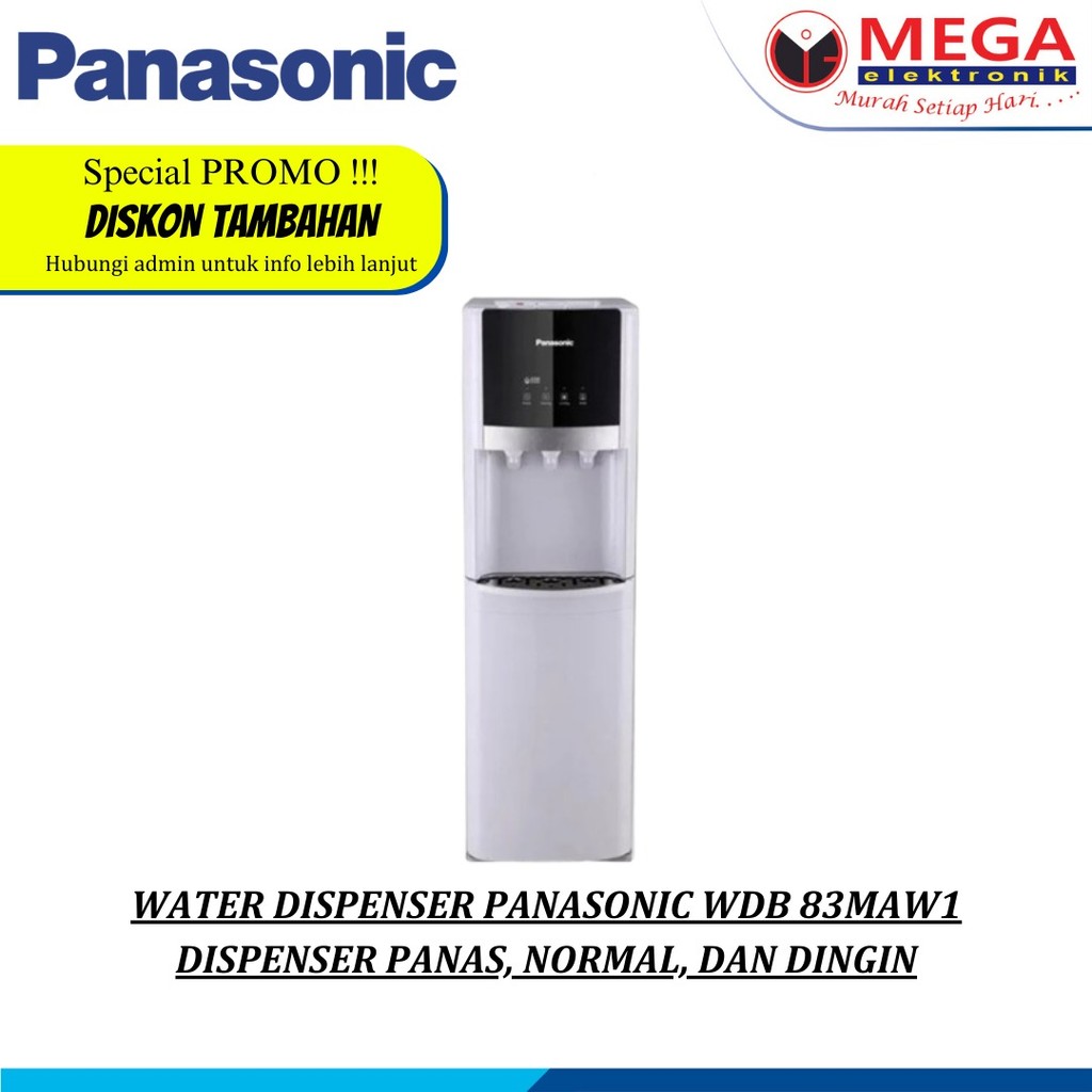 Jual WATER DISPENSER PANASONIC WDB 83MAW1 DISPENSER PANAS, NORMAL, DAN ...