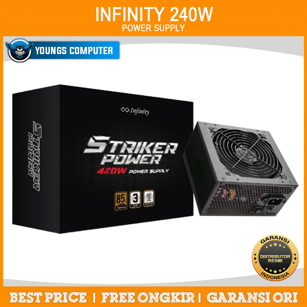 Jual PSU INFINITY 420W Striker Power 80+ Bronze | Power Supply GARANSI ...