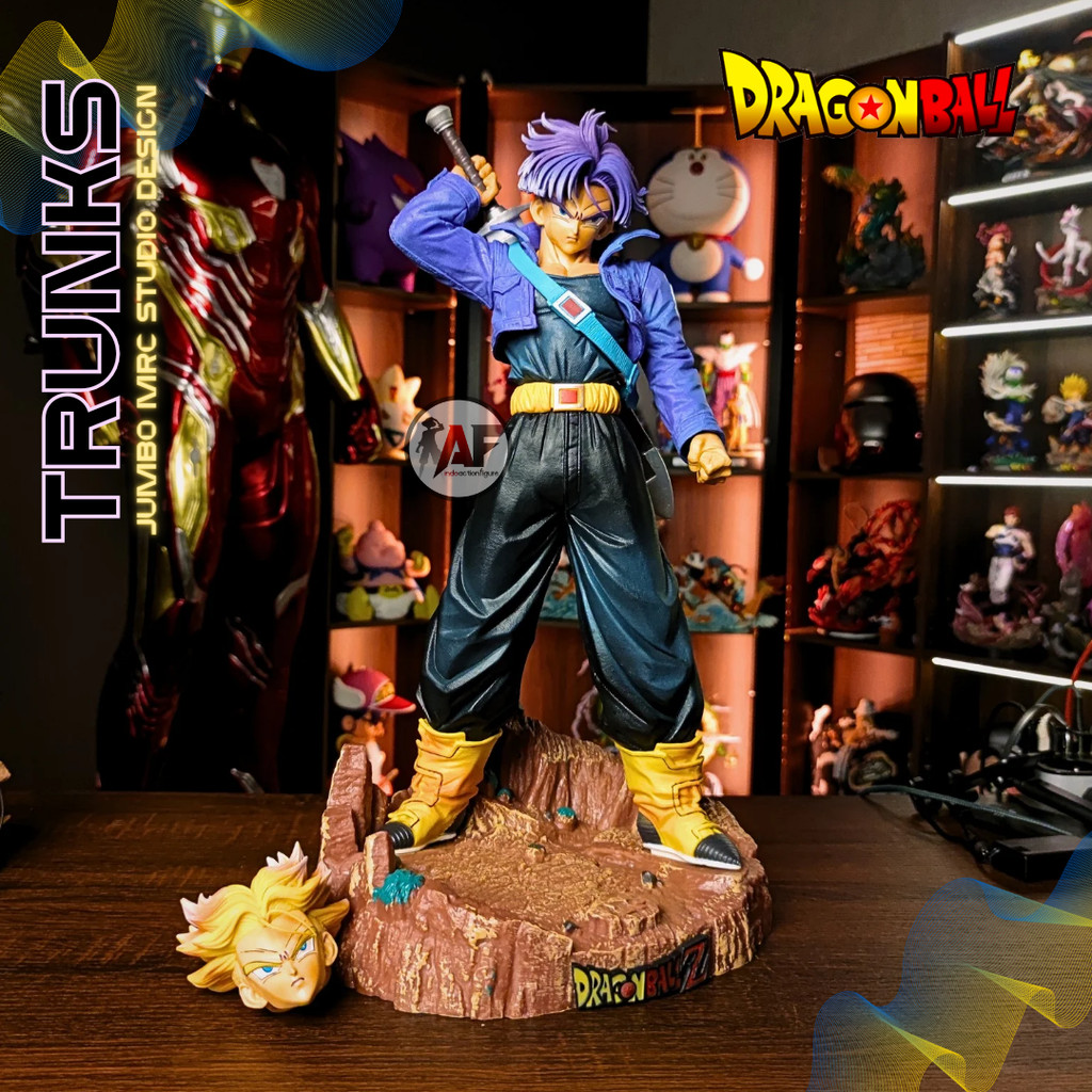 Jual Statue Dragon Ball Trunks Jumbo MRC Studio 2Head 50cm Design ...