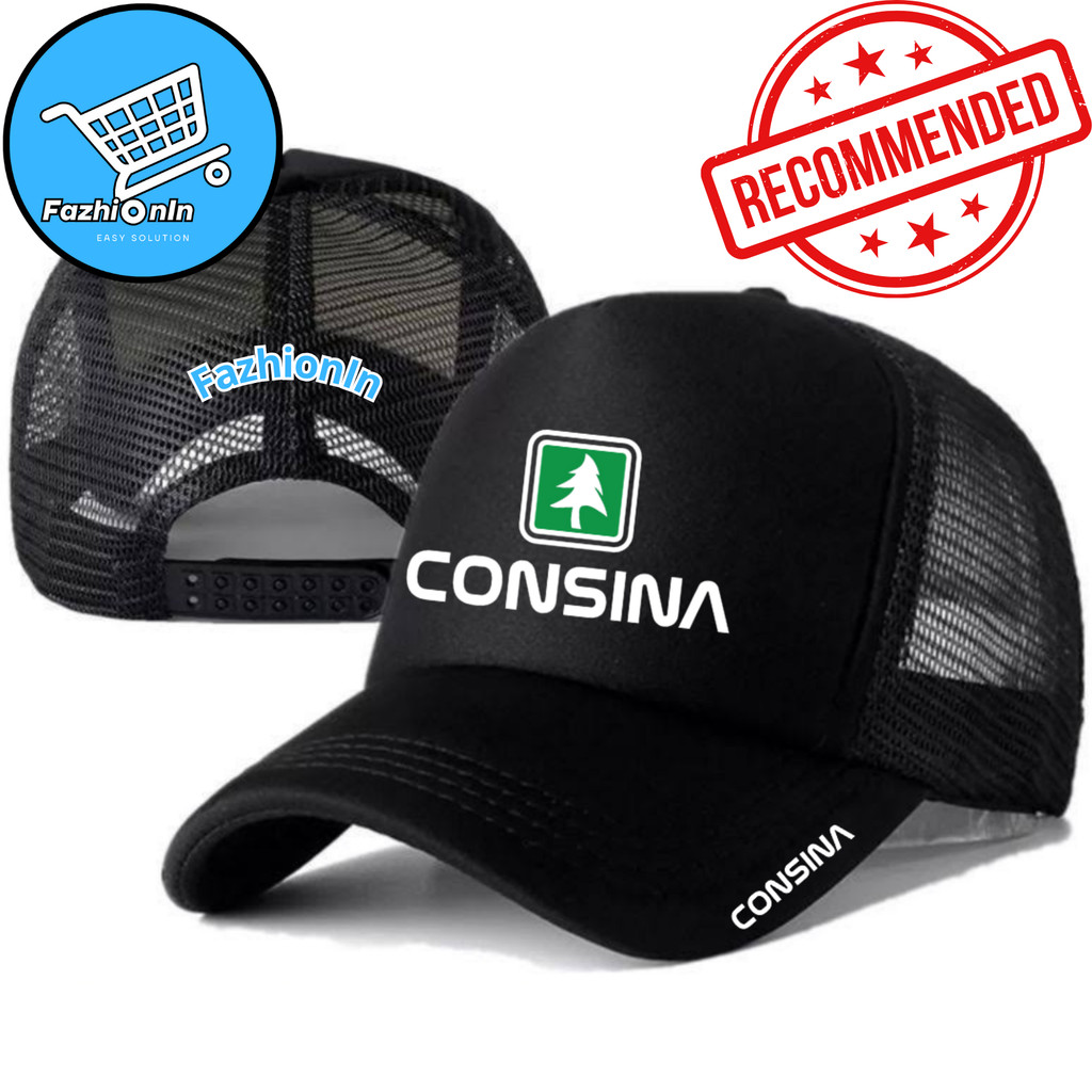 Jual FazhiionIn Topi Trucker CONSINA - Topi Distro CONSINA Logo - Topi ...