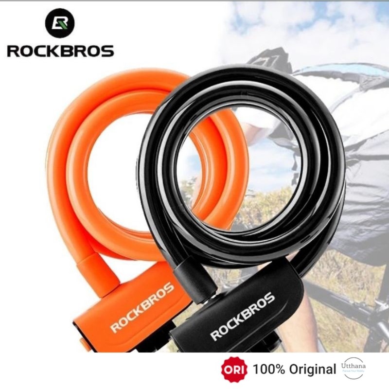 Jual Rockbros RKS515 Kunci Gembok Sepeda 110cm Spiral Bicycle Lock ...