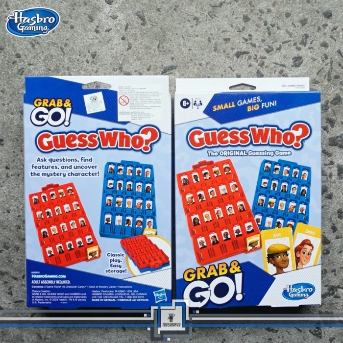 Jual Guess Who Grab and Go Board Game Mainan Tebak Tebakan Hasbro ...