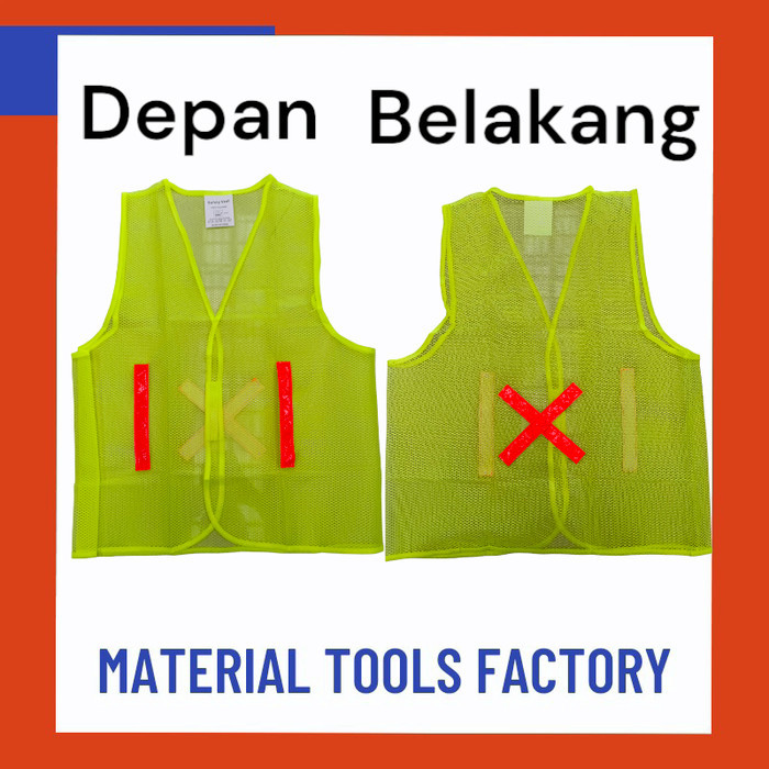 Jual Rompi Proyek - safety Vest - Rompi Safety Kuning - Rompi Projek ...