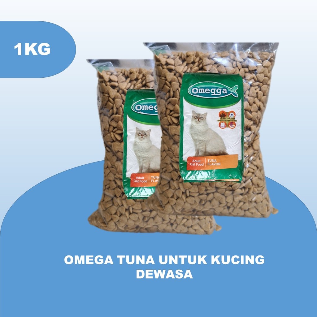 Jual OMEGGA CAT TUNA REPACK 1 KG MAKANAN KUCING ECER MURAH Omega tuna ...