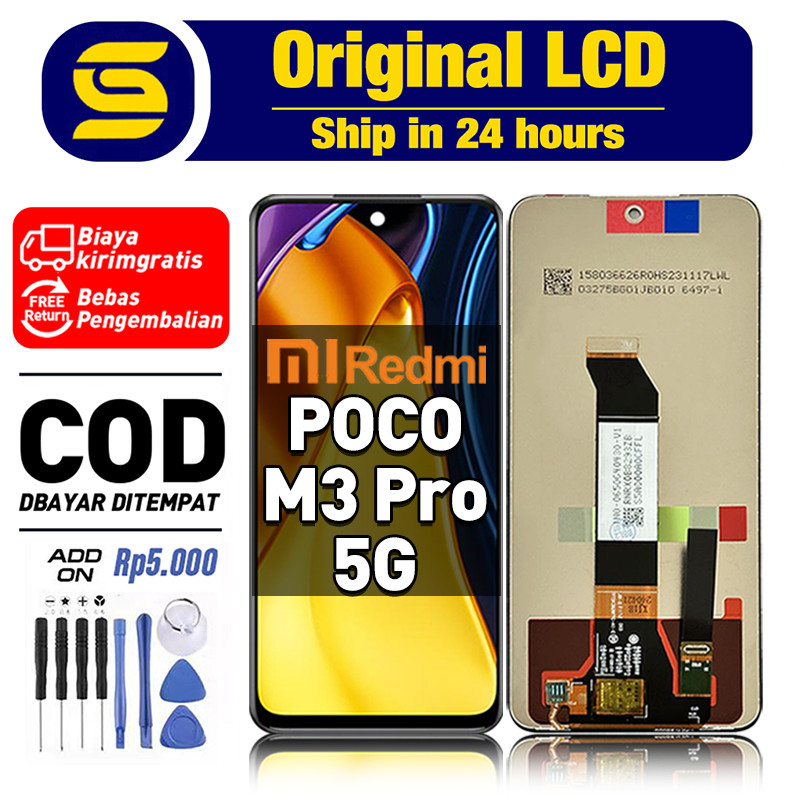 Jual ORI LCD POCO M3 PRO 5G Original Fullset hp Touchscreen asli New ...